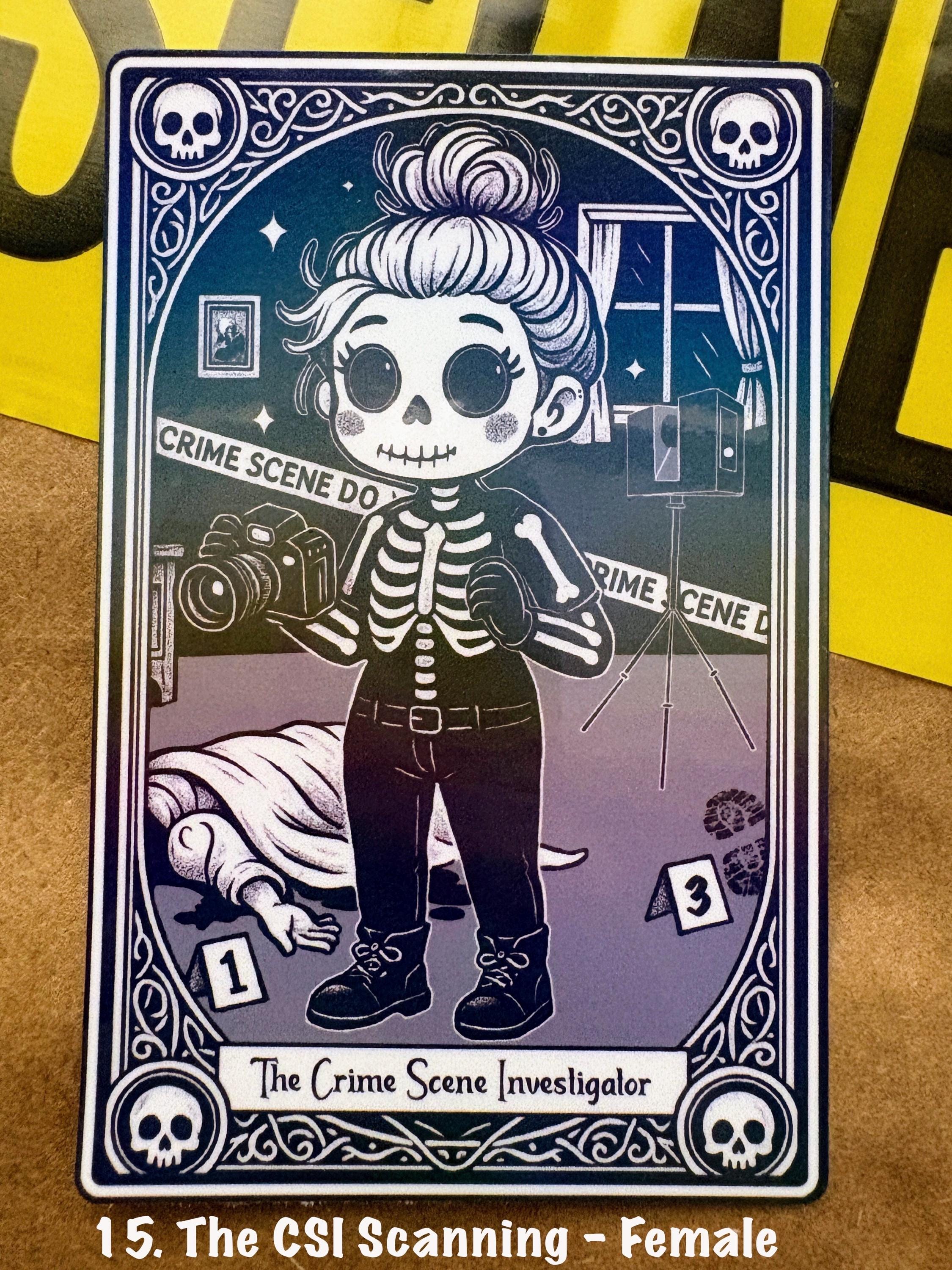 Holographic Forensic Science Tarot Card Magnets: the Female Crime Scene ...