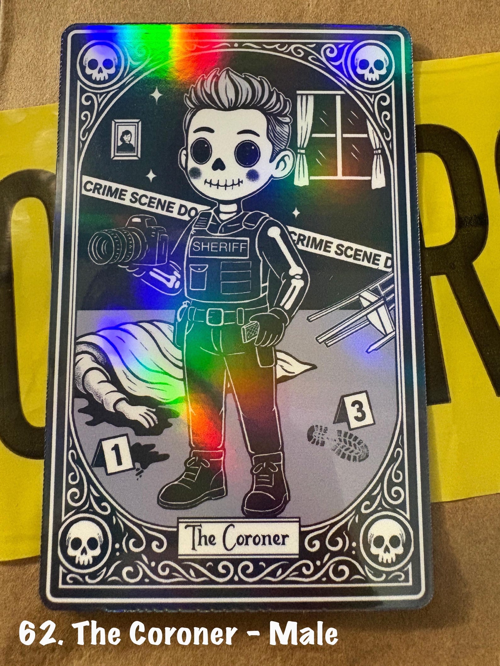 Holographic Forensic Science Tarot Card Magnets: the Male Coroner ...