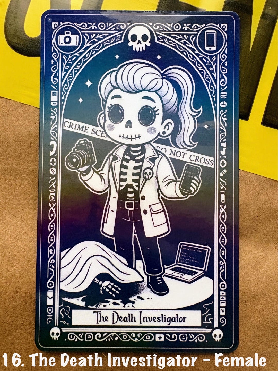 Holographic Forensic Science Tarot Card Magnets: the Female Death ...