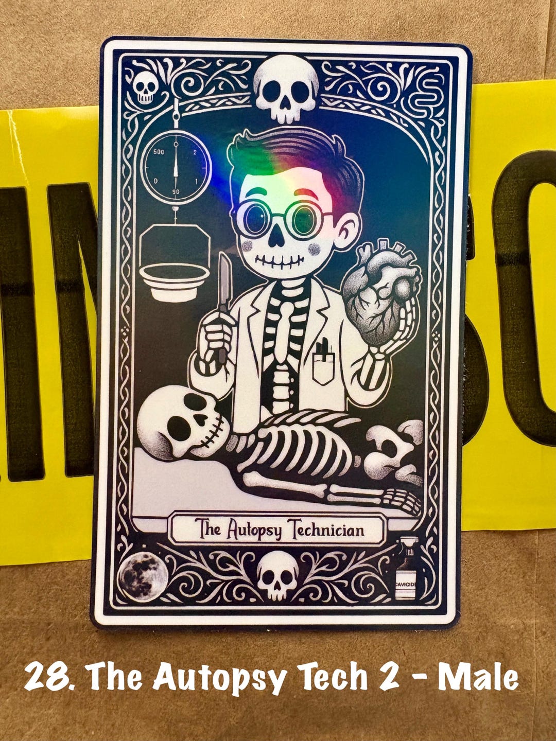 Holographic Forensic Science Tarot Card Magnet: the Male Autopsy ...