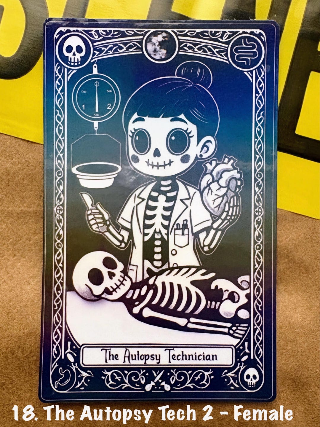 Holographic Forensic Science Tarot Card Magnet: the Female Autopsy ...