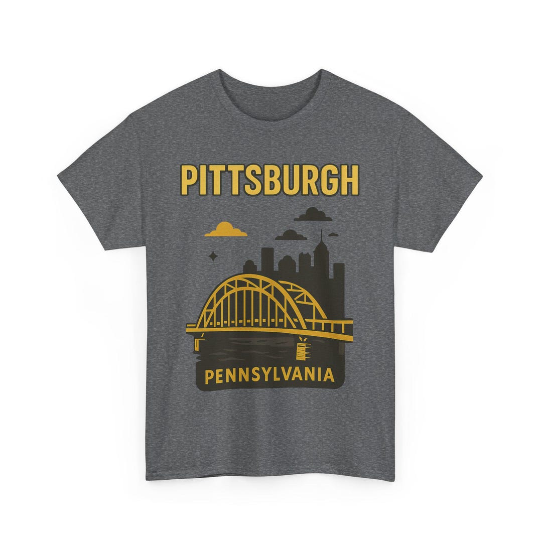 Pittsburgh Skyline Unisex Tee - Yinzer Pride Shirt, Pittsburgh PA Gift ...
