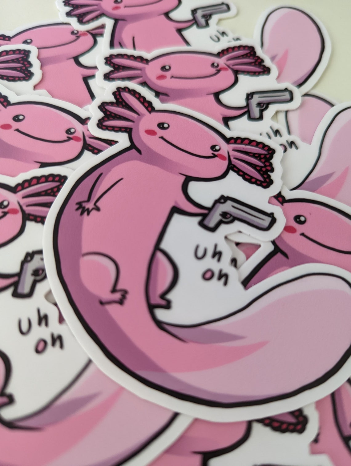 Dangerous Axolotl Sticker - Etsy