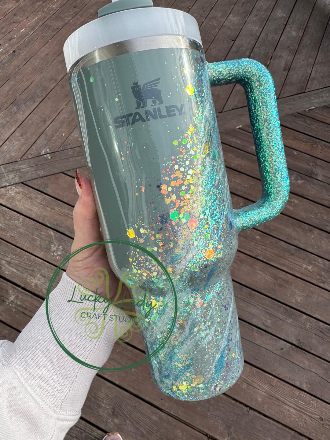 READY TO SHIP Stanley Shale Matte Opal 40oz Opal Marble Glitter Micas ...