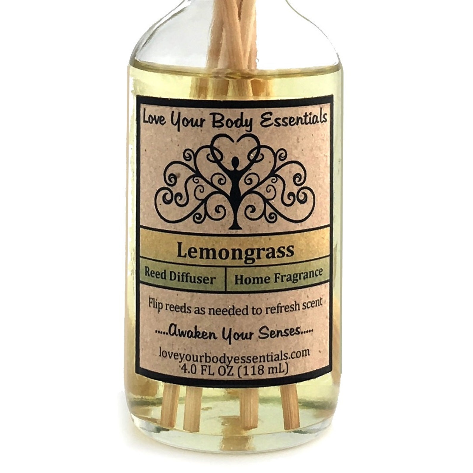 Lemongrass Reed Diffuser Essential Oil Reed Diffuser Air Etsy