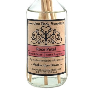 Rose Diffuser Oil Floral Diffuser Rose Home Fragrance Rose Diffuser ...