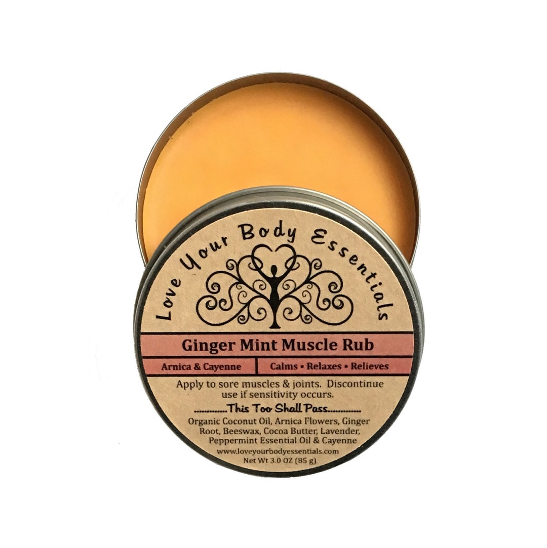 Ginger Mint Muscle Salve Arnica Salve Arnica Balm Muscle Tension Stiff ...