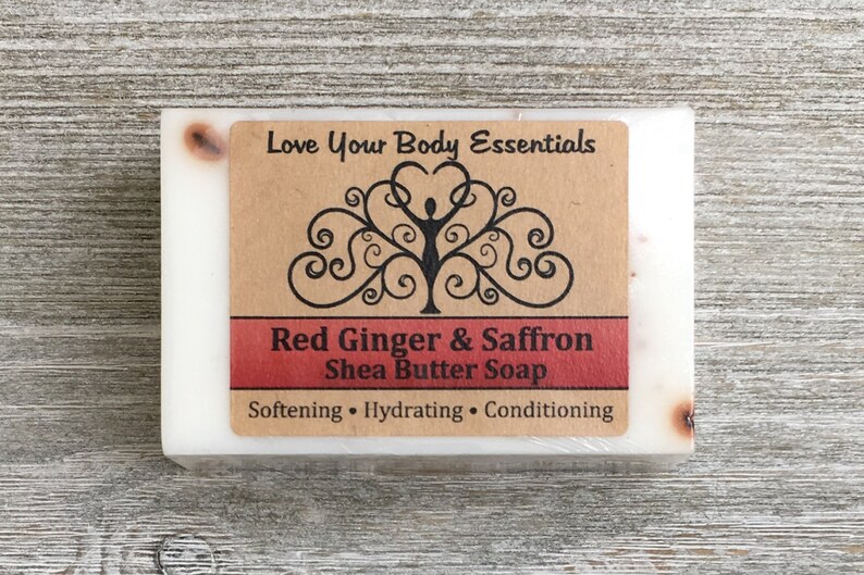 Red Ginger Saffron All Natural Soap Handcrafted Soap Herbal - Etsy