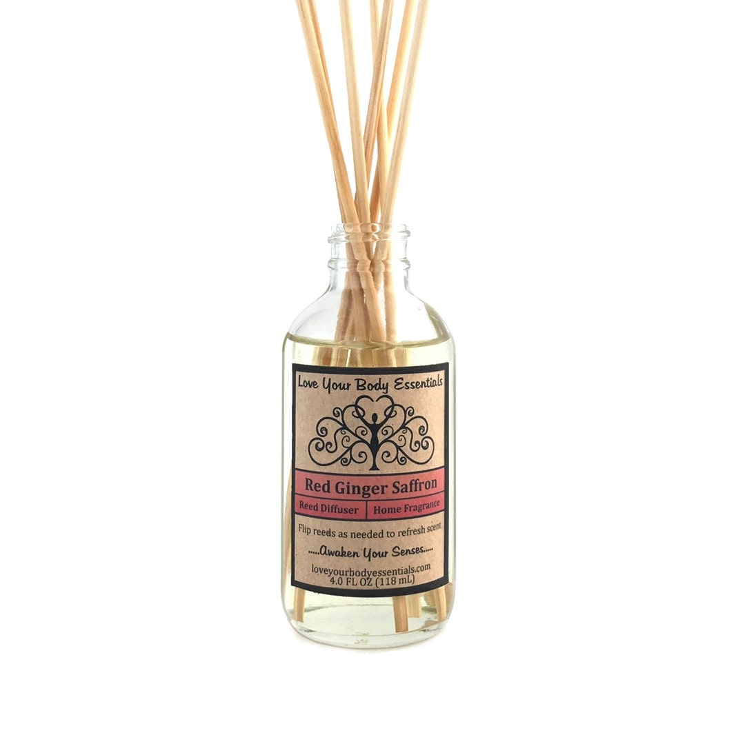 Red Ginger Saffron Reed Diffuser Meditation Oil Yoga Gift Nag Champa ...
