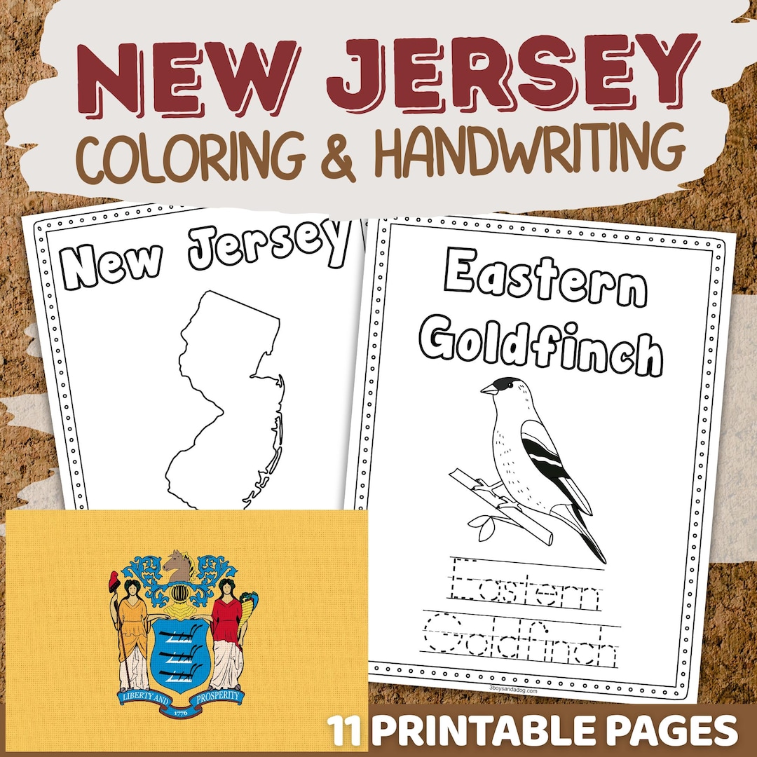 New Jersey Preschool Worksheets | State Symbols Prek Kindergarten ...