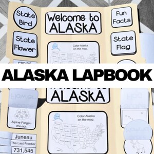 Alaska State Lapbook: Printable Geography and History Notebook Pages ...