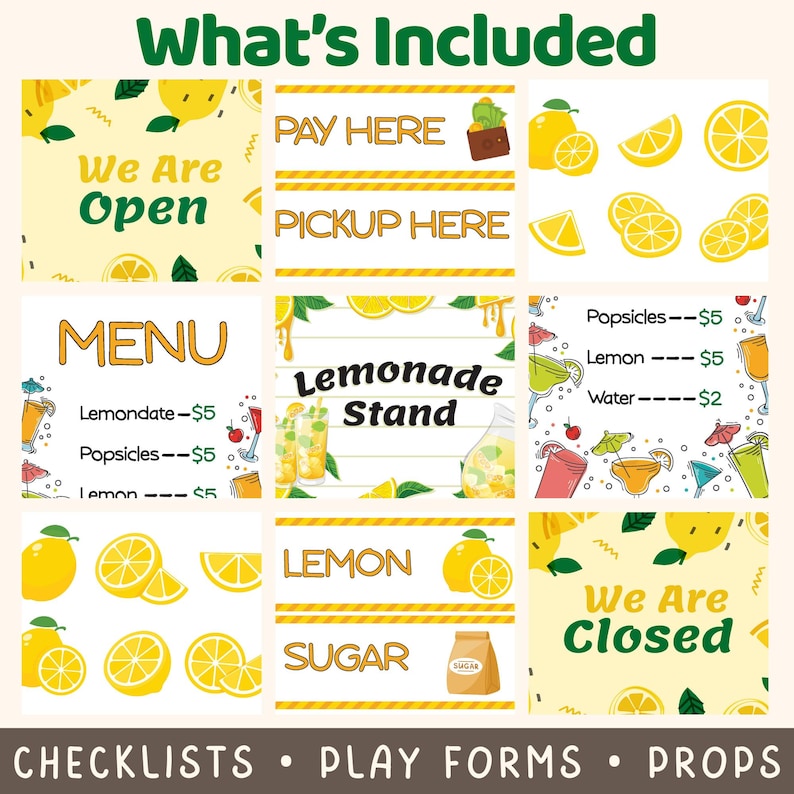 Pretend Lemonade Stand Play | Kids Summer Role Play Activity ...