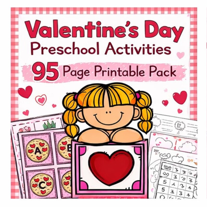 Homeschool Valentine Preschool Activities Printable Pack | 95 Page ...