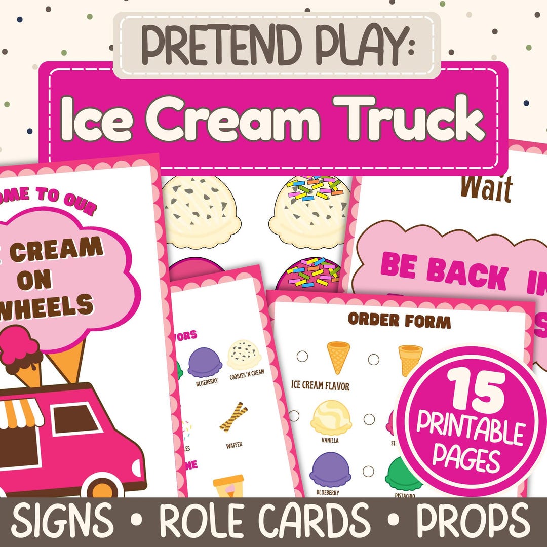 Ice Cream Truck Pretend Play | Kids Summer Role Play Activity ...