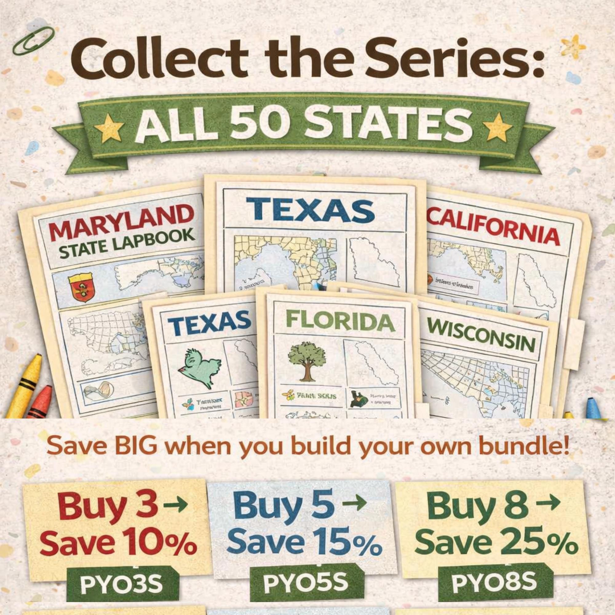 Iowa State Lapbook: Printable Geography and History Notebook Pages Pack ...