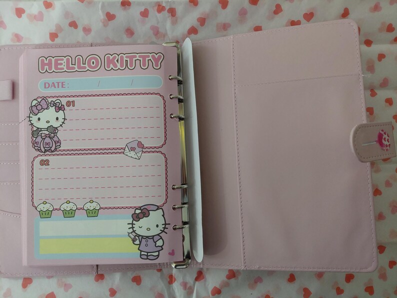 Hello Kitty Gothic Lolita Binder Folder | Kawaii Cute & Naughty Swear ...