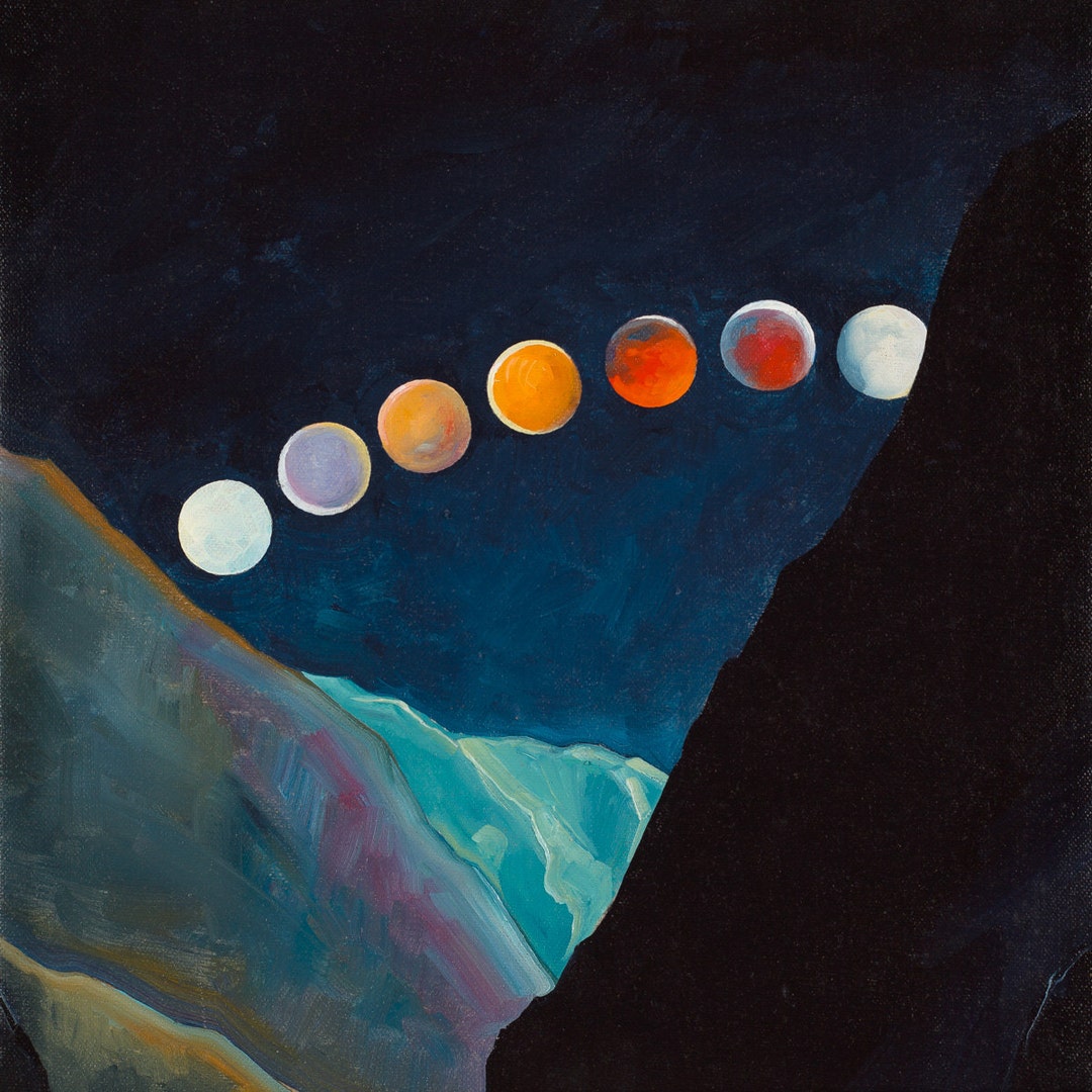 Eclipse Over Boise River - Giclee Print on Paper or Canvas - Etsy