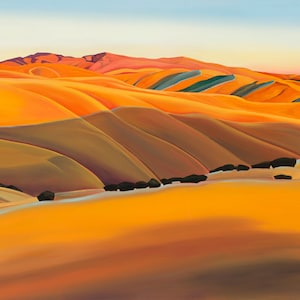 Sunset in the Foothills - Giclee Print on Paper or Canvas - Etsy