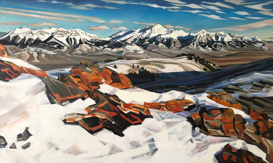 Double Springs Pass and Mount Borah - Giclee Print on Paper or Canvas ...