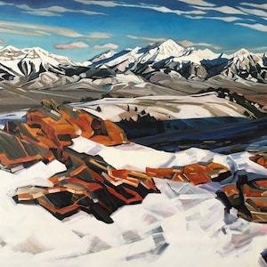 Double Springs Pass and Mount Borah - Giclee Print on Paper or Canvas ...