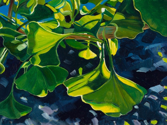Ginko Giclee Print on Paper or Canvas - Etsy