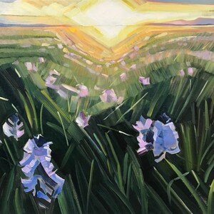 Camas Prairie Evening Glow - Giclee Print on Paper or Canvas - Etsy