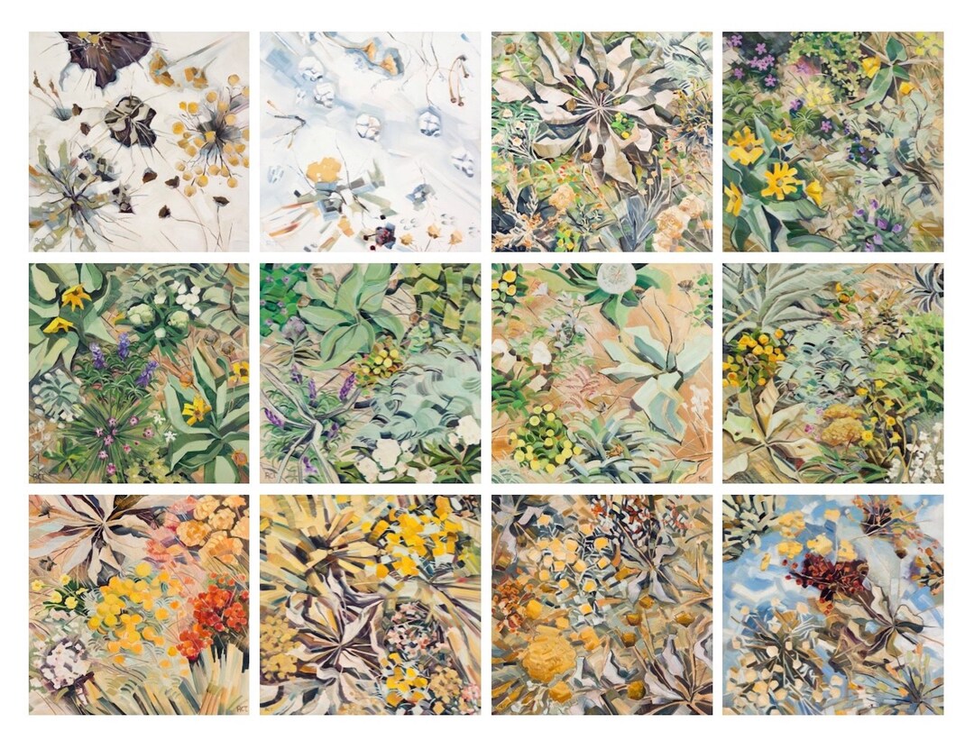 Ground Prints on Metal - Set of Twelve, 18"x18" Prints on Aluminum - Etsy