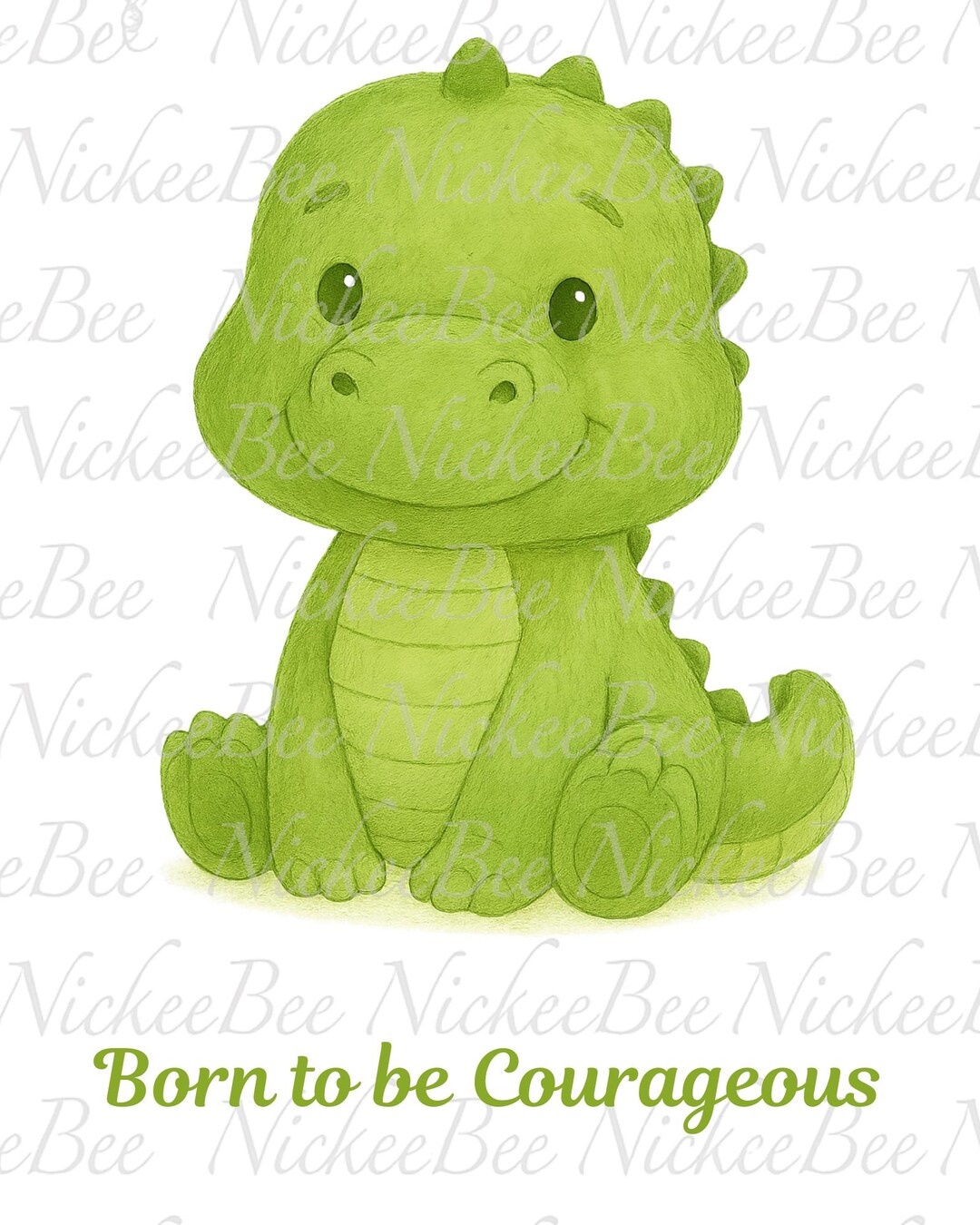 Crocodile Nursery Print: Safari Animal Art, Courageous Saying (PNG PDF ...