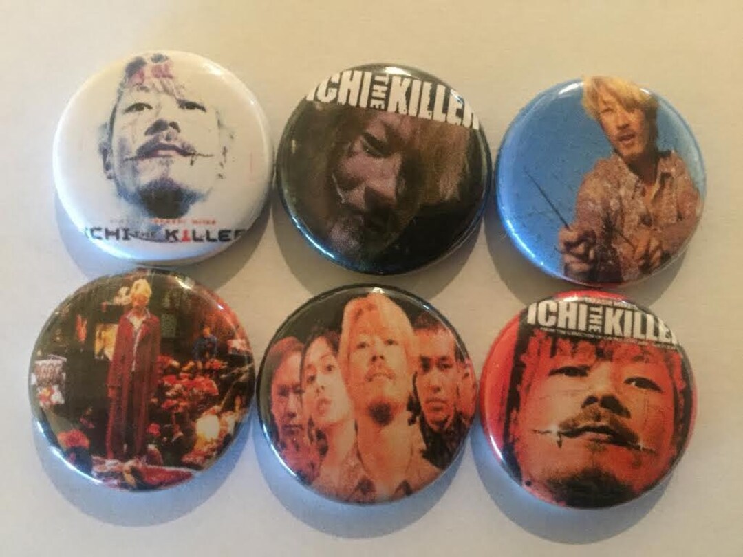 ICHI the Killer Set of 6 1" Pins Buttons Badges Cult Film Japanese Horror Movie - Etsy
