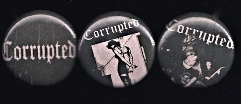 CORRUPTED 1" Pins Buttons Set of 3 Japanese Doom Metal Band Sludge ...