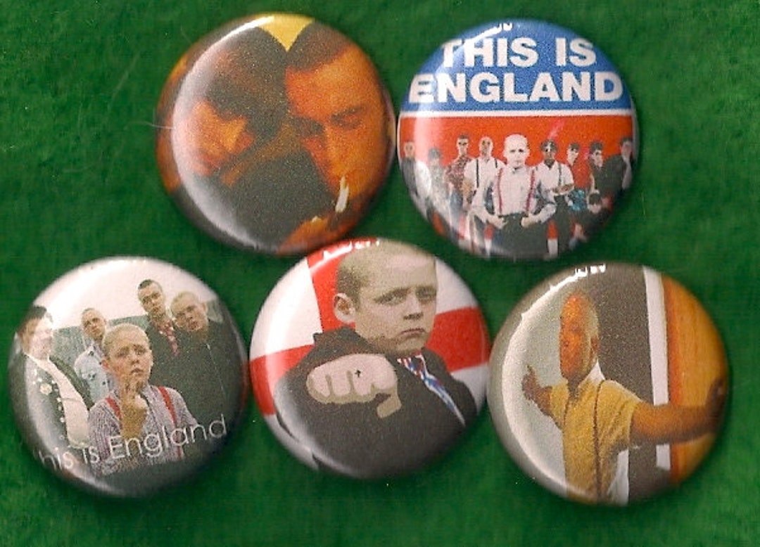THIS IS ENGLAND Pins Buttons Badges Skinhead Film Shane Meadows Punk ...