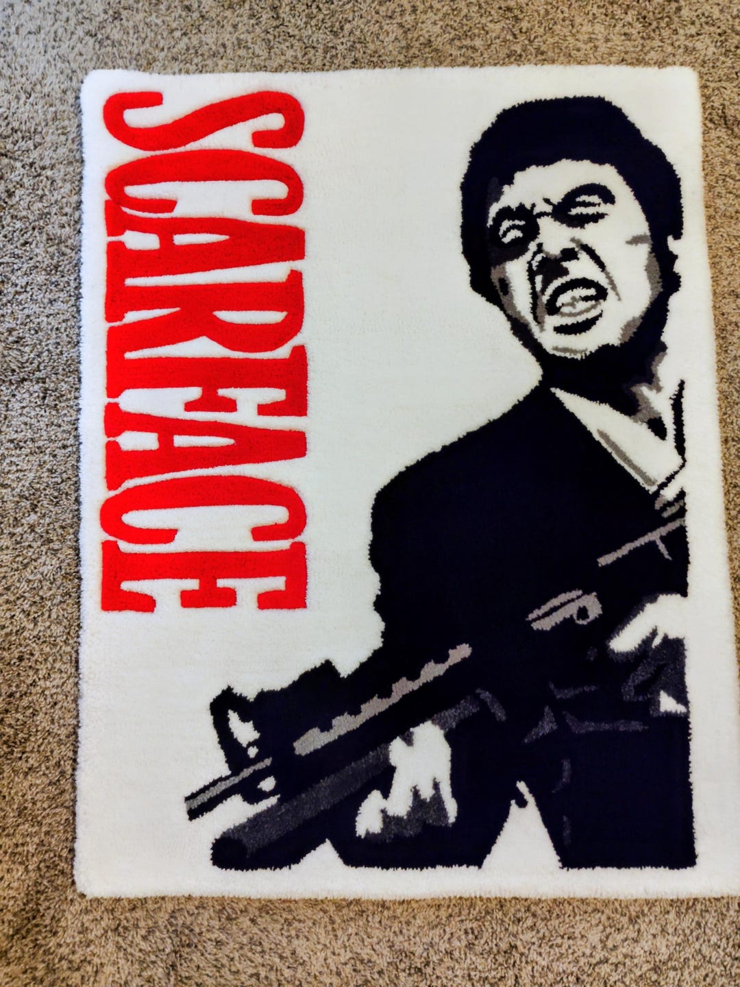 Scarface Rug: Decorative Movie Poster Rug - Etsy