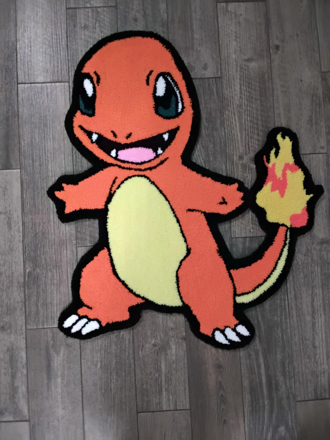 Charmander Rug, Great Quality!handmade, Soft Tufted Rug, Pokémon ...