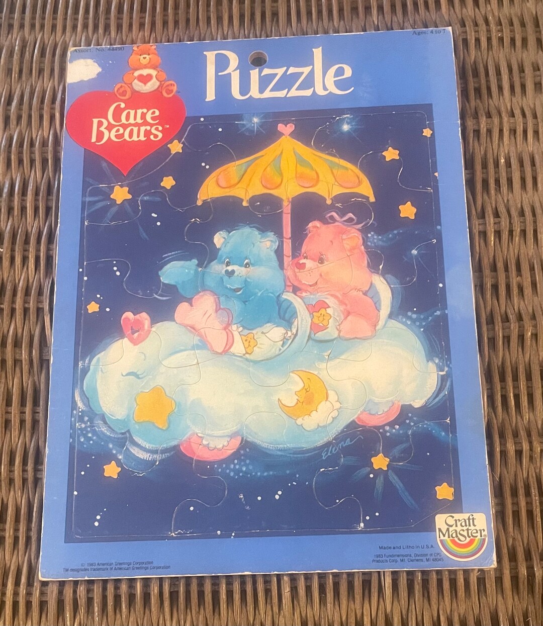 Vintage 1983 Care Bears Puzzle - Etsy