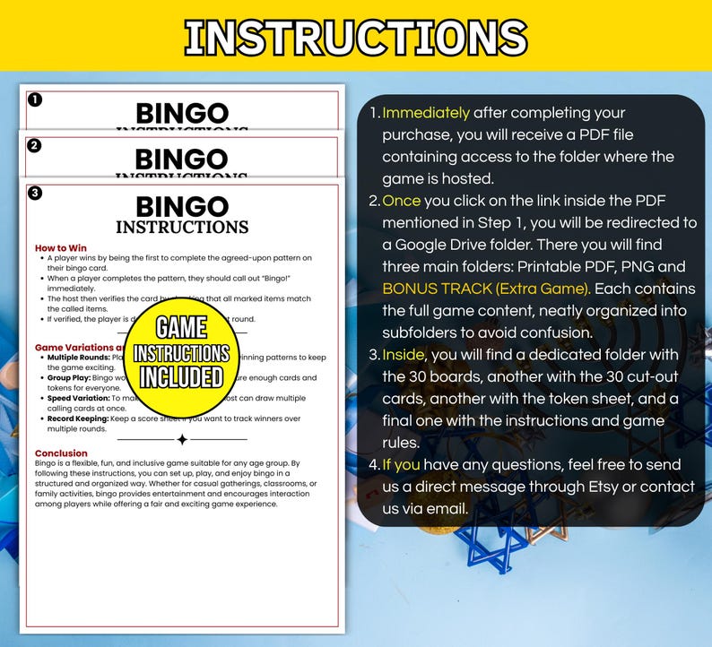 30 Hanukkah Bingo Cards Printable, Fun Chanukah Party Game, Jewish ...