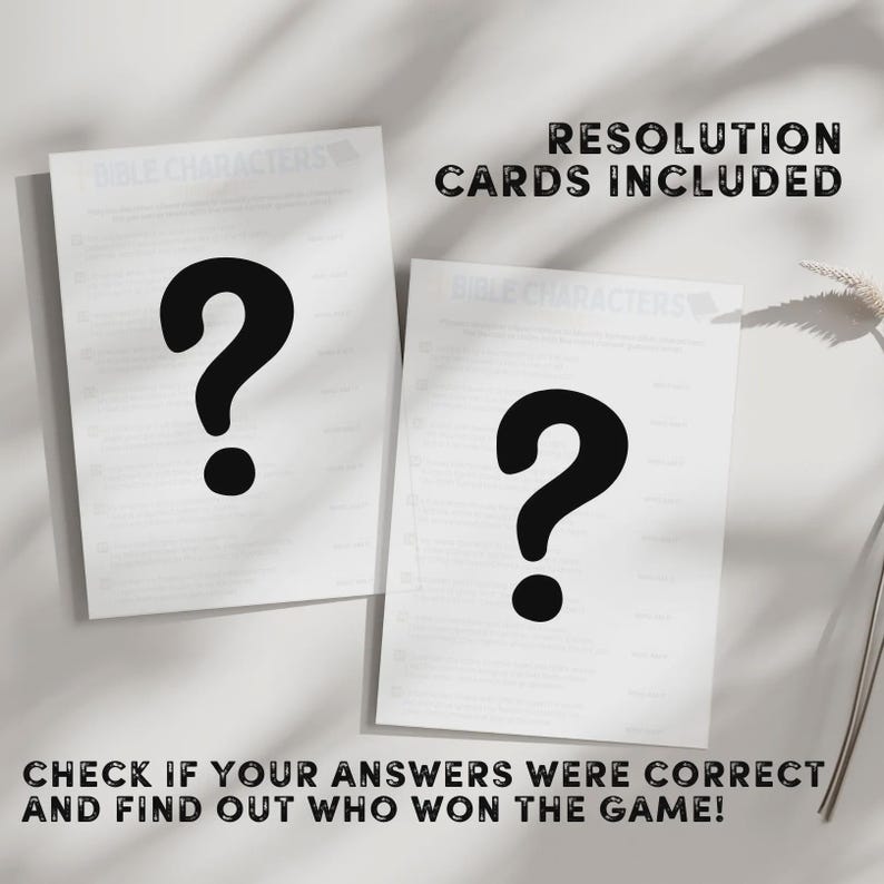 Christian Brain Teasers Game for Bible Study, Bible Characters Riddles ...