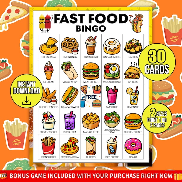 Fast Food - Etsy