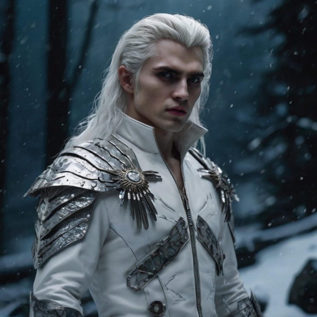 White Monarch – Fantasy Anime Illustration | Elegant Prince Digital Art ...