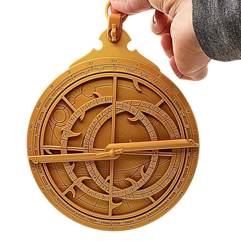 3D Printed Astrolabe – Inspired by Medieval Designs - Etsy