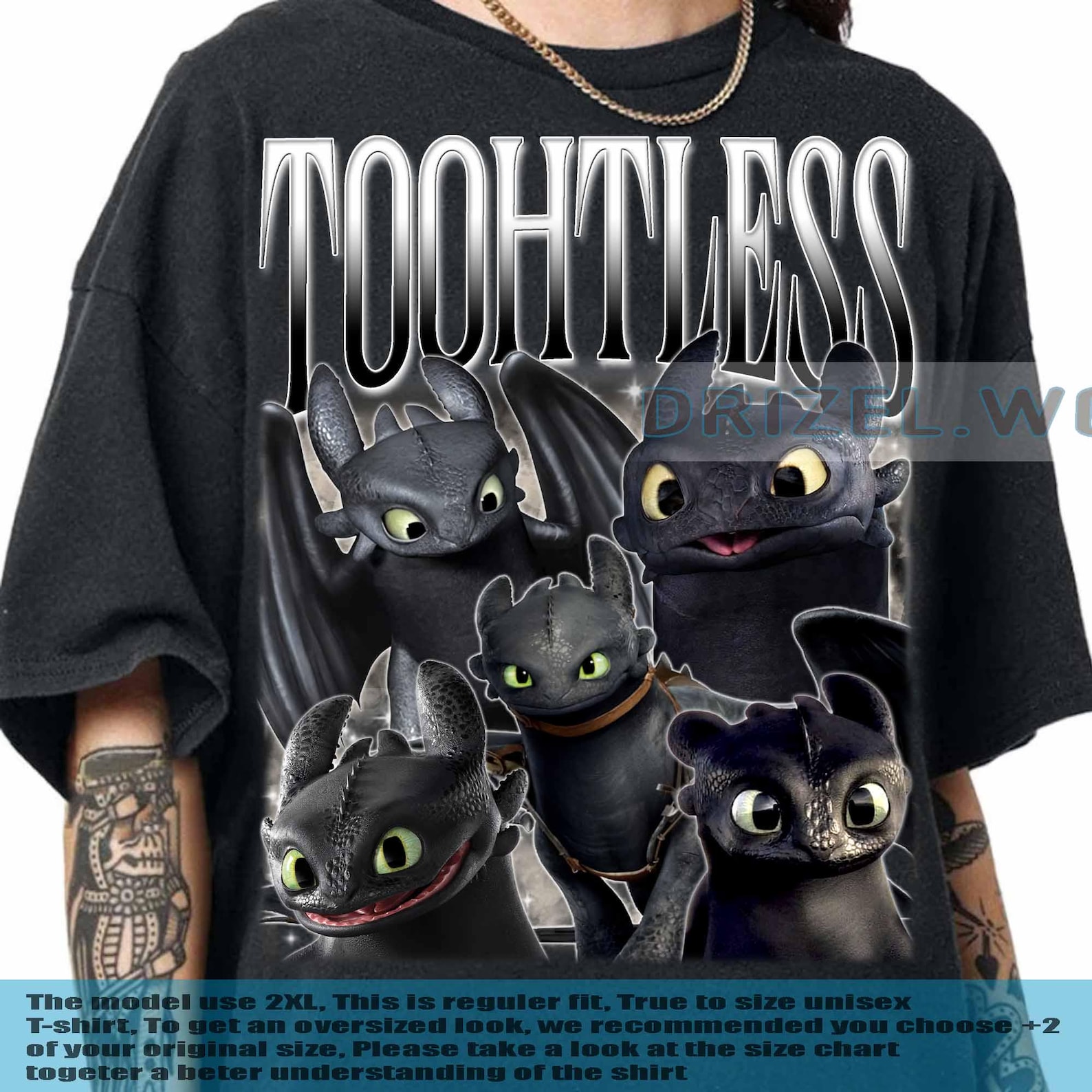 New Vintage Toothless Shirt, Toothless Grapic Tee, Trends Gift Tshirt ...