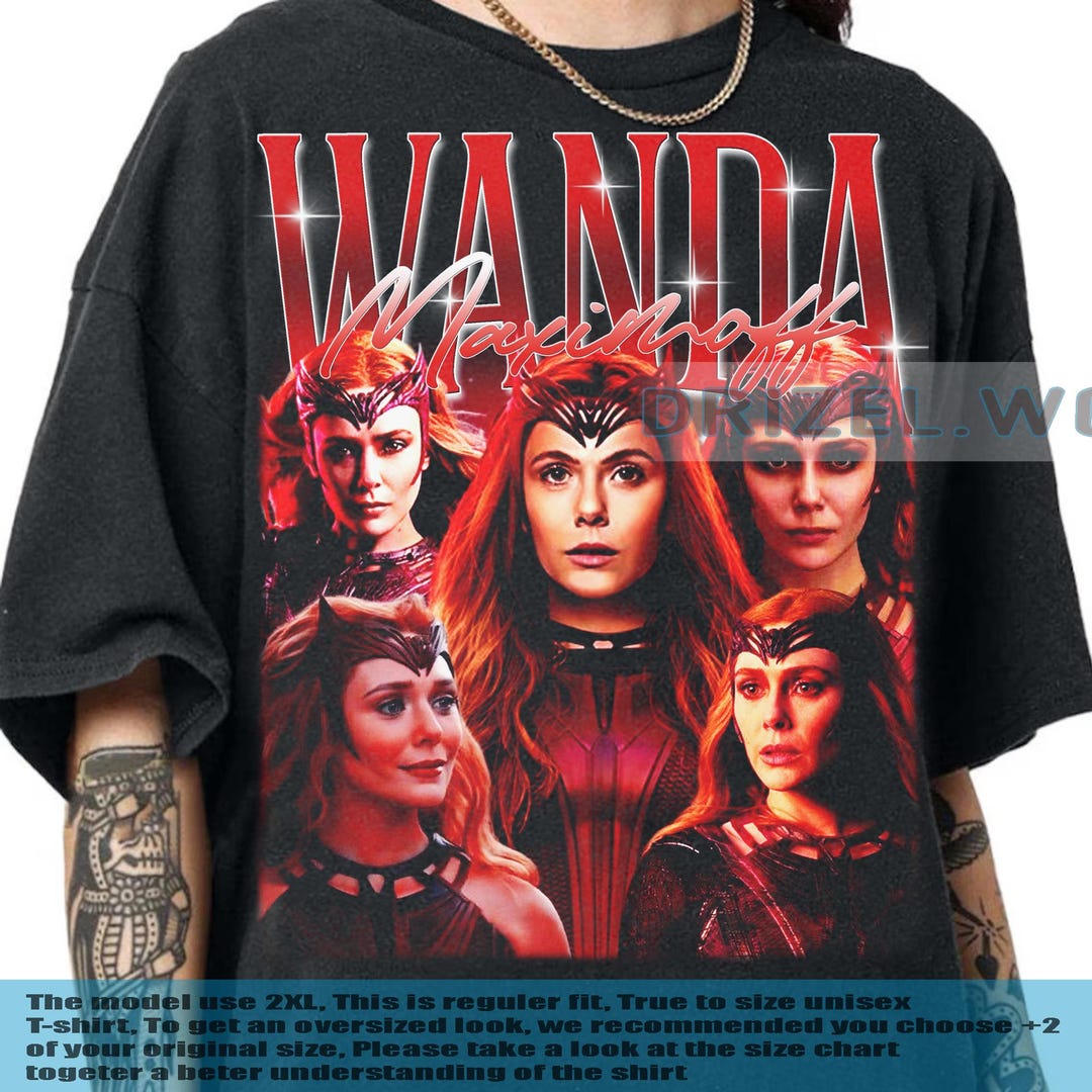 New Vintage Wanda Maximoff Shirt, Wanda Maximoff Grapic Tee, Trends ...