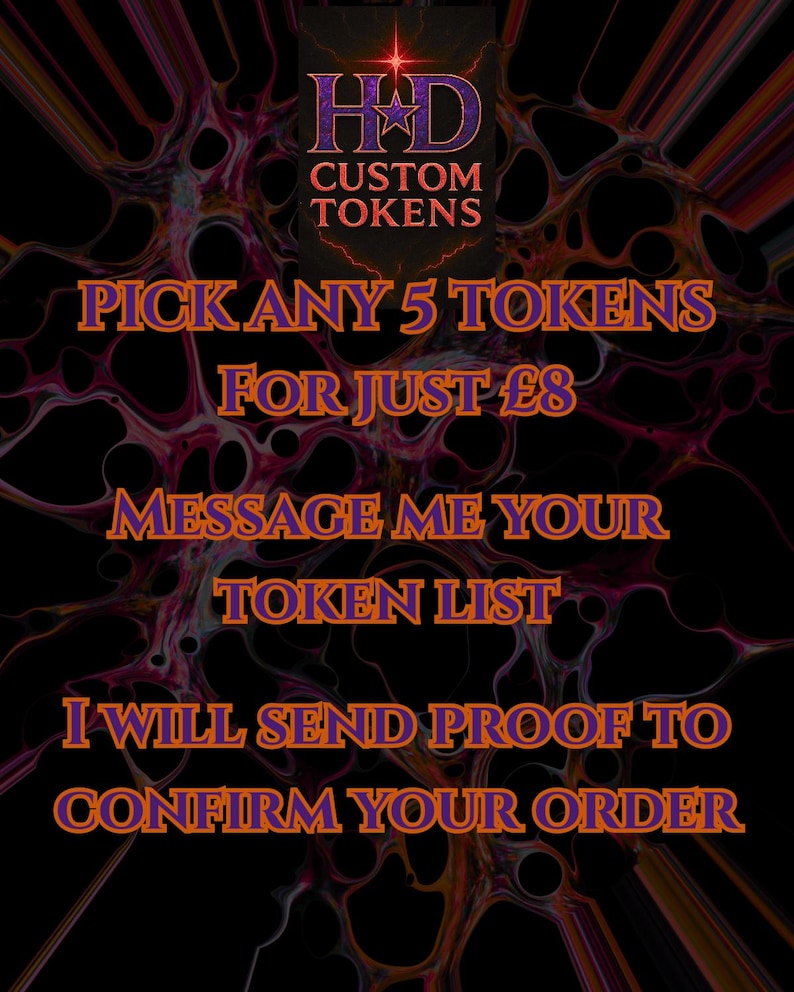 MTG Custom Token Bundle - Pick Any 5 Custom Magic the Gathering Tokens ...