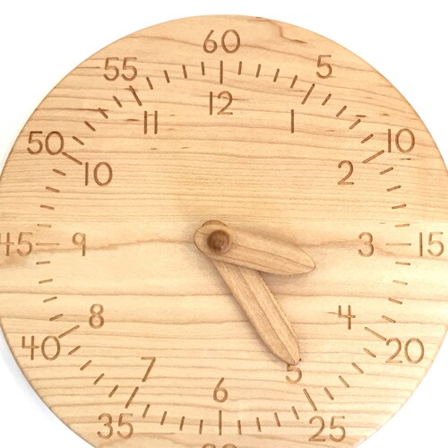Wooden Toy Clock | Etsy