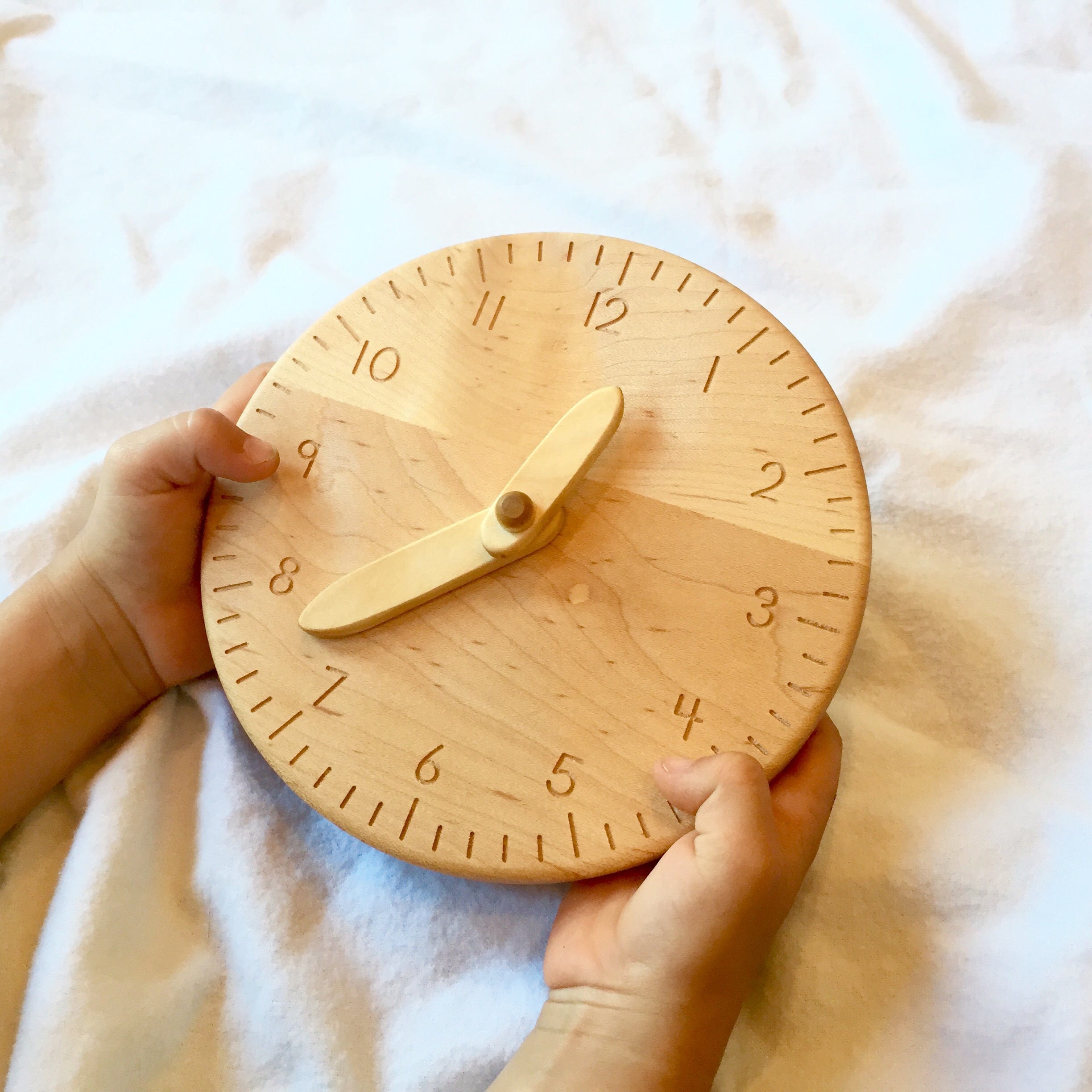 Wooden Toy Clock - Etsy Australia