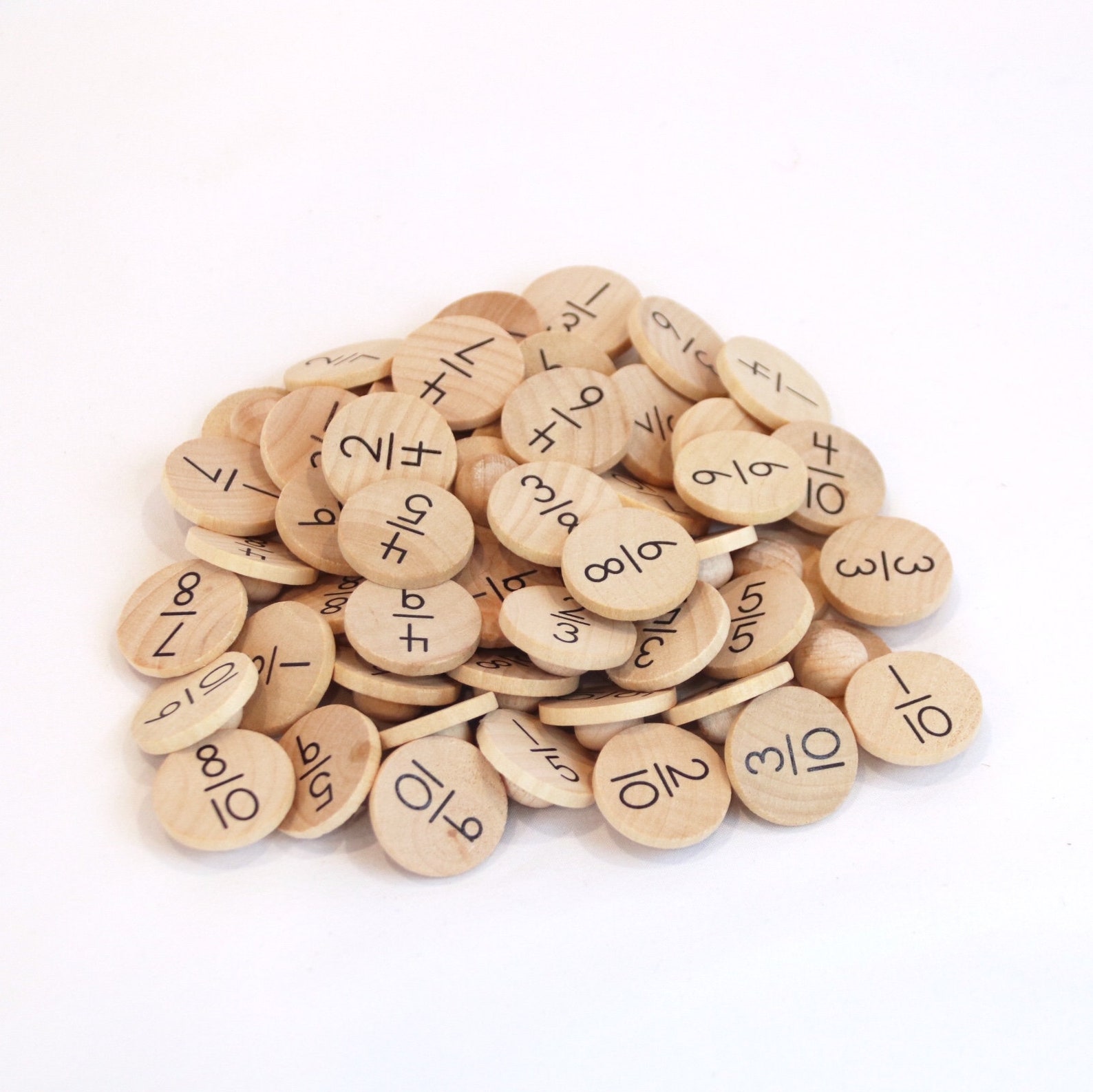 Fraction Coins for Ten Frame Twenty Frame and Hundred Frame | Etsy