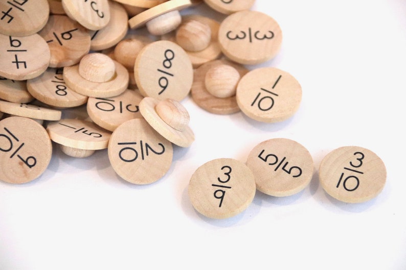 Fraction Coins for Ten Frame, Twenty Frame, and Hundred Frame - Etsy