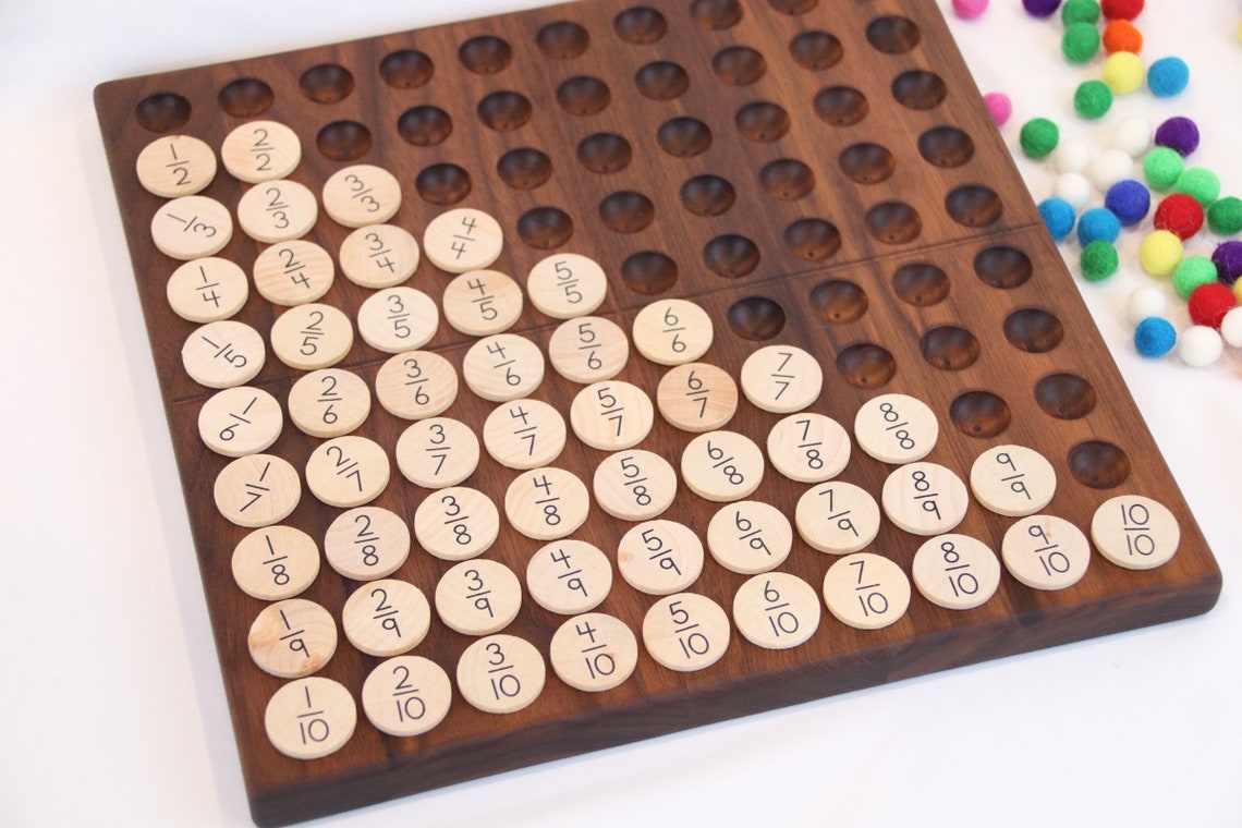 Fraction Coins for Ten Frame Twenty Frame and Hundred Frame | Etsy