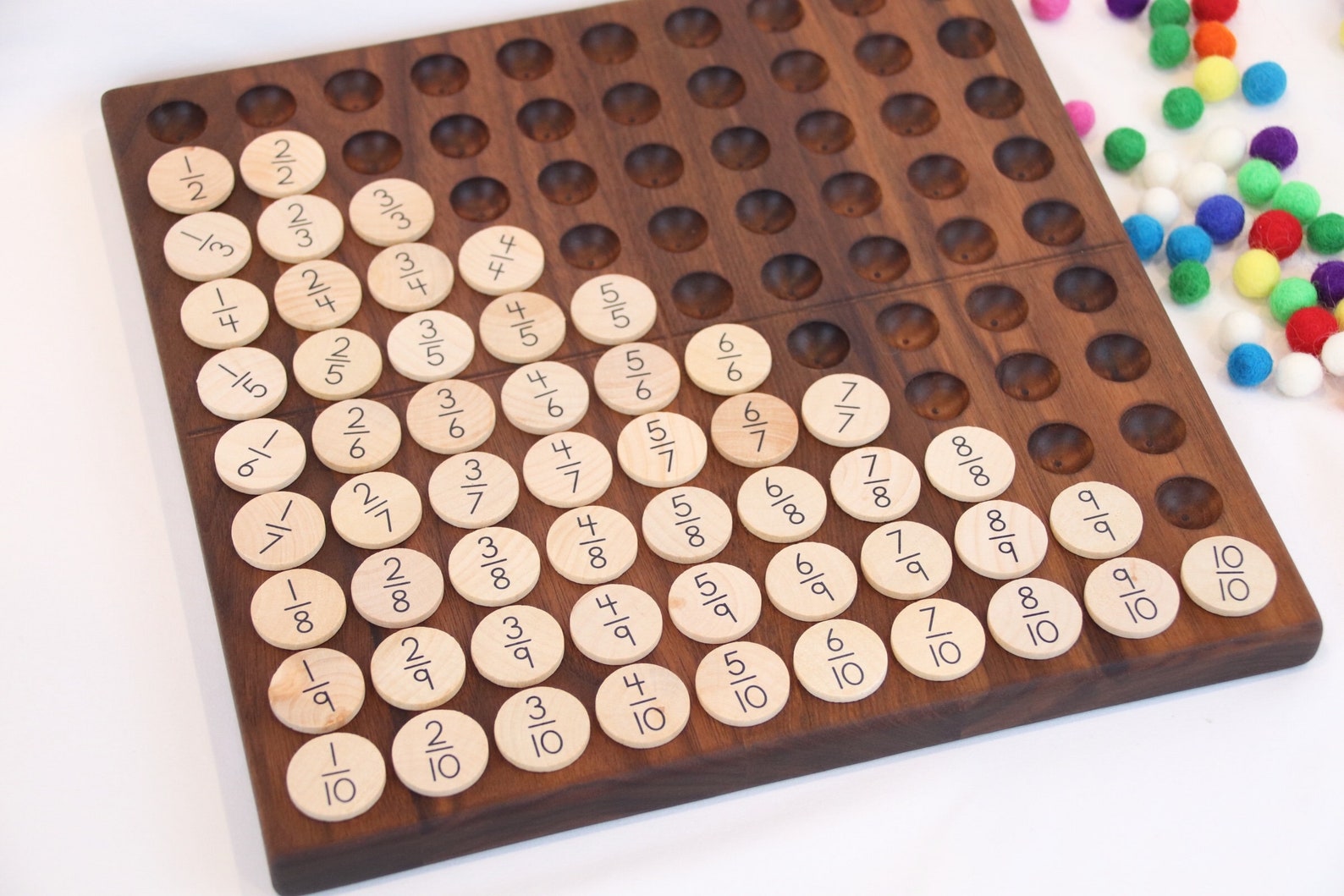 Fraction Coins for Ten Frame Twenty Frame and Hundred Frame | Etsy