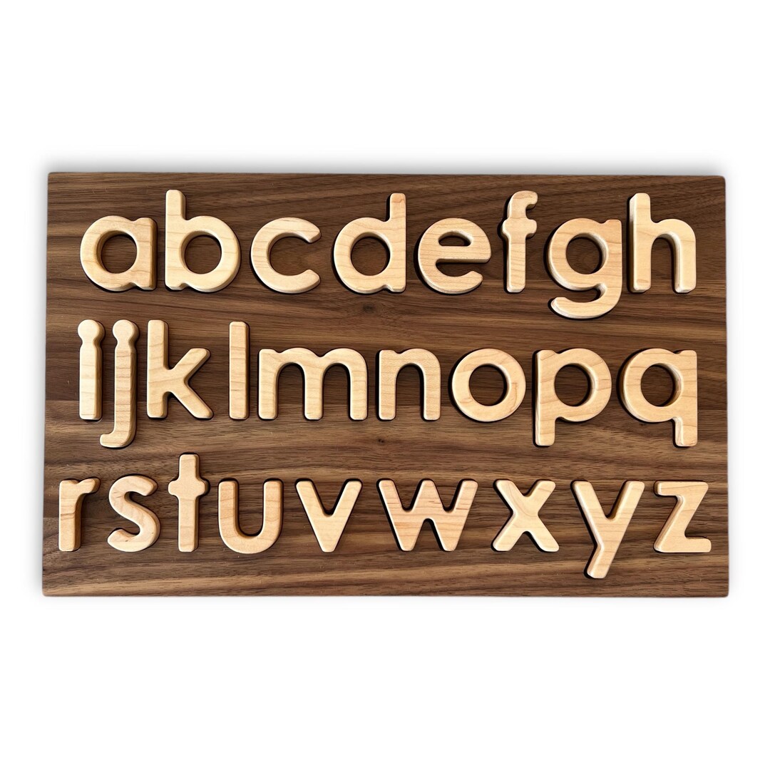 Alphabet Puzzle - Lowercase - Etsy