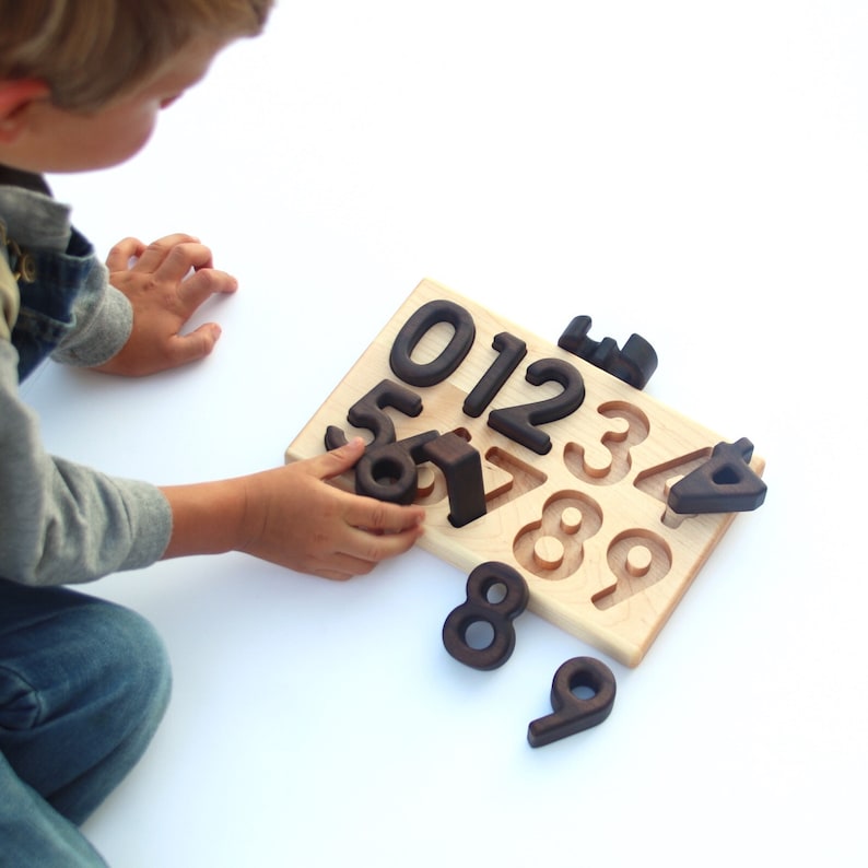 0-9 Numbers Puzzle - Etsy